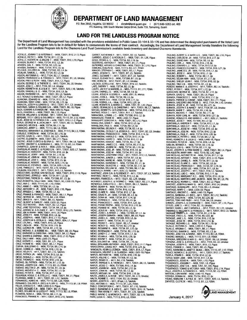 Happenings | Inarajan, Guam | Inalahan
